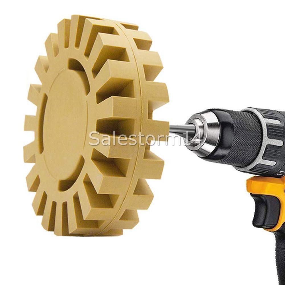 2* Decal Rubber Eraser Caramel Wheel Pinstripe Sticker Remover w/ Drill ...