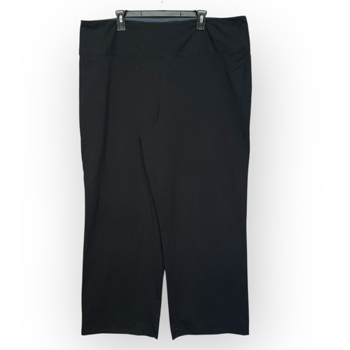 Women with Control Regular Tummy Control Wide Leg Pants Size 3X Black ...