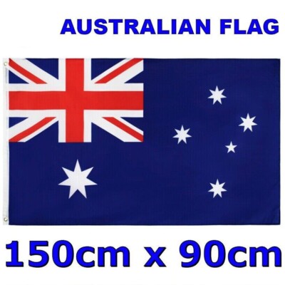 Large Australian Aussie Flag Australia Day OZ Heavy Duty Outdoor 150cm ...