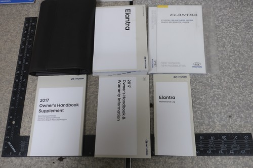 Hyundai Elantra Owners Manual 2017 Navigation Book Set Free Shipping ...
