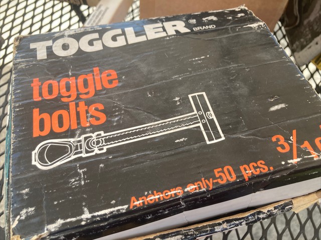 TOGGLER Snaptoggle BA 3/16" Heavy Duty Toggle Bolts 50/box 24013 - 50 ...