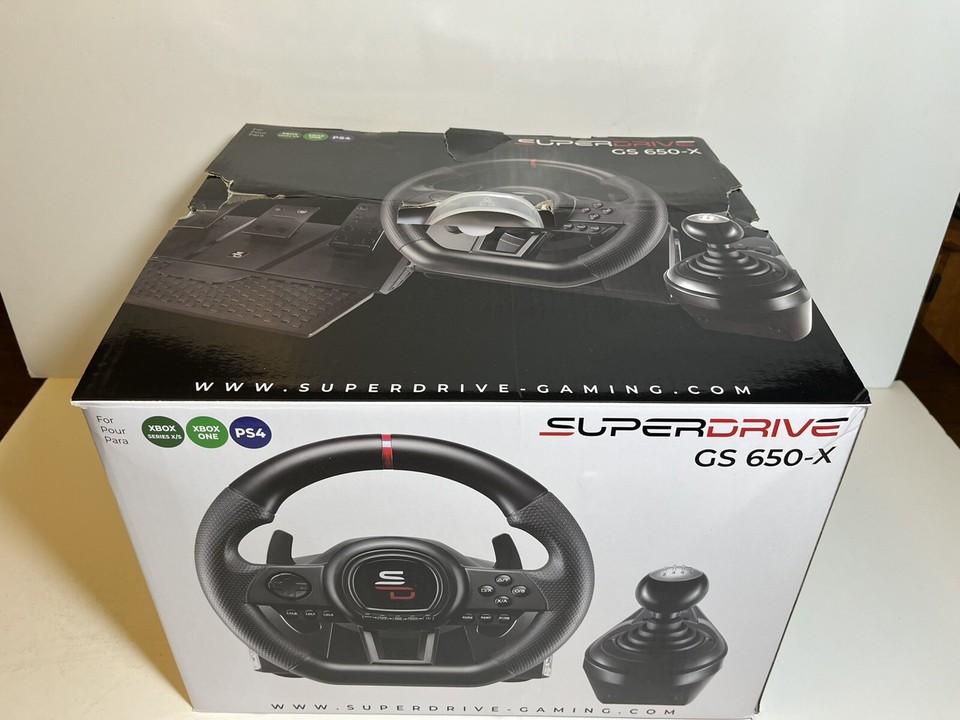SUBSONIC Superdrive - GS650-X Steering Wheel, Shifter, 3 Pedals For Xbox SX1,PS4 | eBay