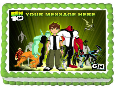 BEN 10 Edible Party Cake topper image | eBay