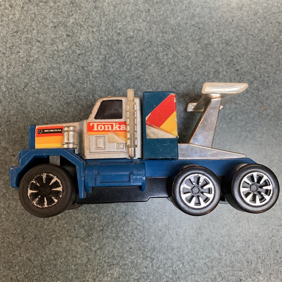 Vintage Tonka GMC General Truck Made In Japan #135 Blue Plastic Toy | eBay
