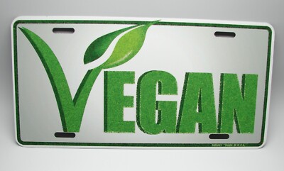VEGAN I AM VEGAN VEGETARIAN METAL NOVELTY CAR LICENSE PLATE AUTO TAG | eBay