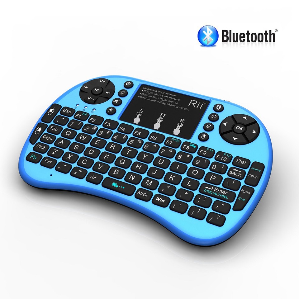 Rii i8+ Bluetooth Mini Keyboard Backlit Touchpad PC/Mac/Android FREE ...