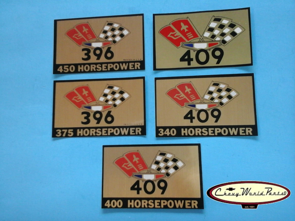 Chevy 409 Flag Decals