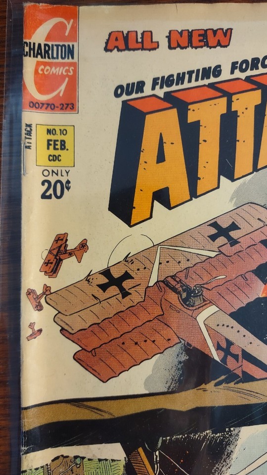 Attack!(Vol. 5) #10 - Tom Sutton Cover Art - Charlton Comics 1973 -Good ...