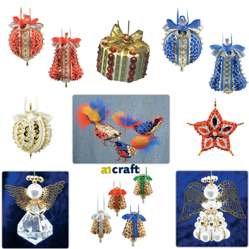 Pinflair Sequin & Pin Christmas Craft Kits-Make Your Own Design | eBay UK