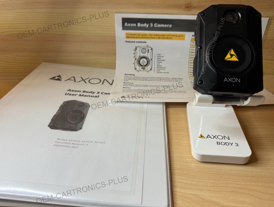 Axon® Body 3 Camera | w/ Body Mount Magnet Flexible Rapidlock® | LED ...