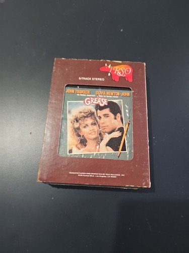 1978 GREASE Original Movie Soundtrack 8 Track Tape OLIVIA NEWTON JOHN ...