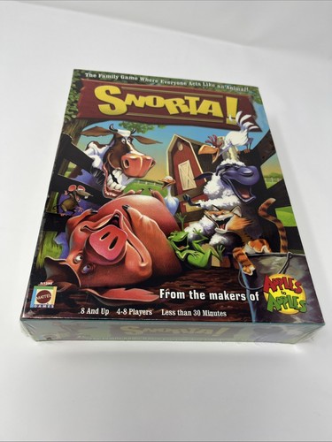 SNORTA! Farm Animal Game Mattel 2007 Family Board Game New Sealed ...