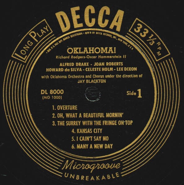 Richard Rodgers And Oscar Hammerstein II / "Oklahoma!" Orchestra | eBay UK