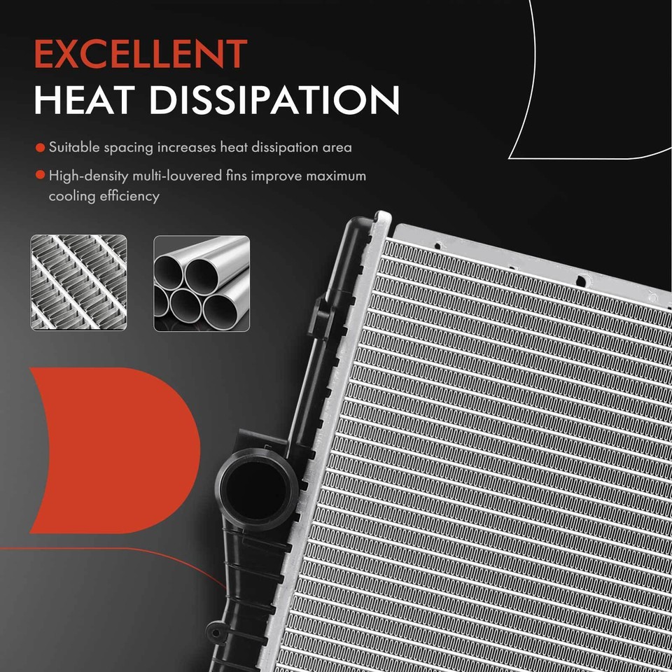 Aluminum Radiator for BMW X5 E53 2001 2002 2003 2004 2005 2006 3.0L ...