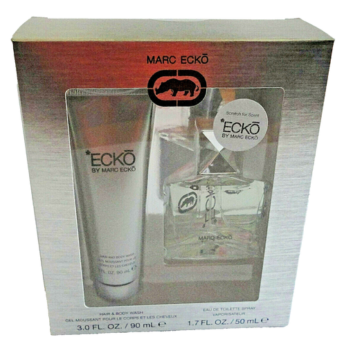 Men's Eau De Toilette Spray Marc Ecko 1.7 Hair & Body Wash 3.0 2 Piece ...