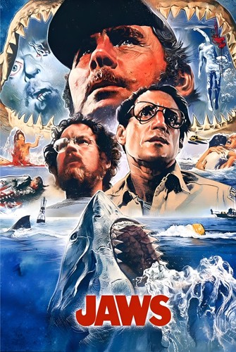 Jaws 8x12 Metal Movie Poster Sign [A] Steven Spielberg | eBay