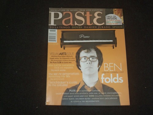 2005 APRIL/MAY PASTE MAGAZINE - BEN FOLDS - ST 6998 | eBay