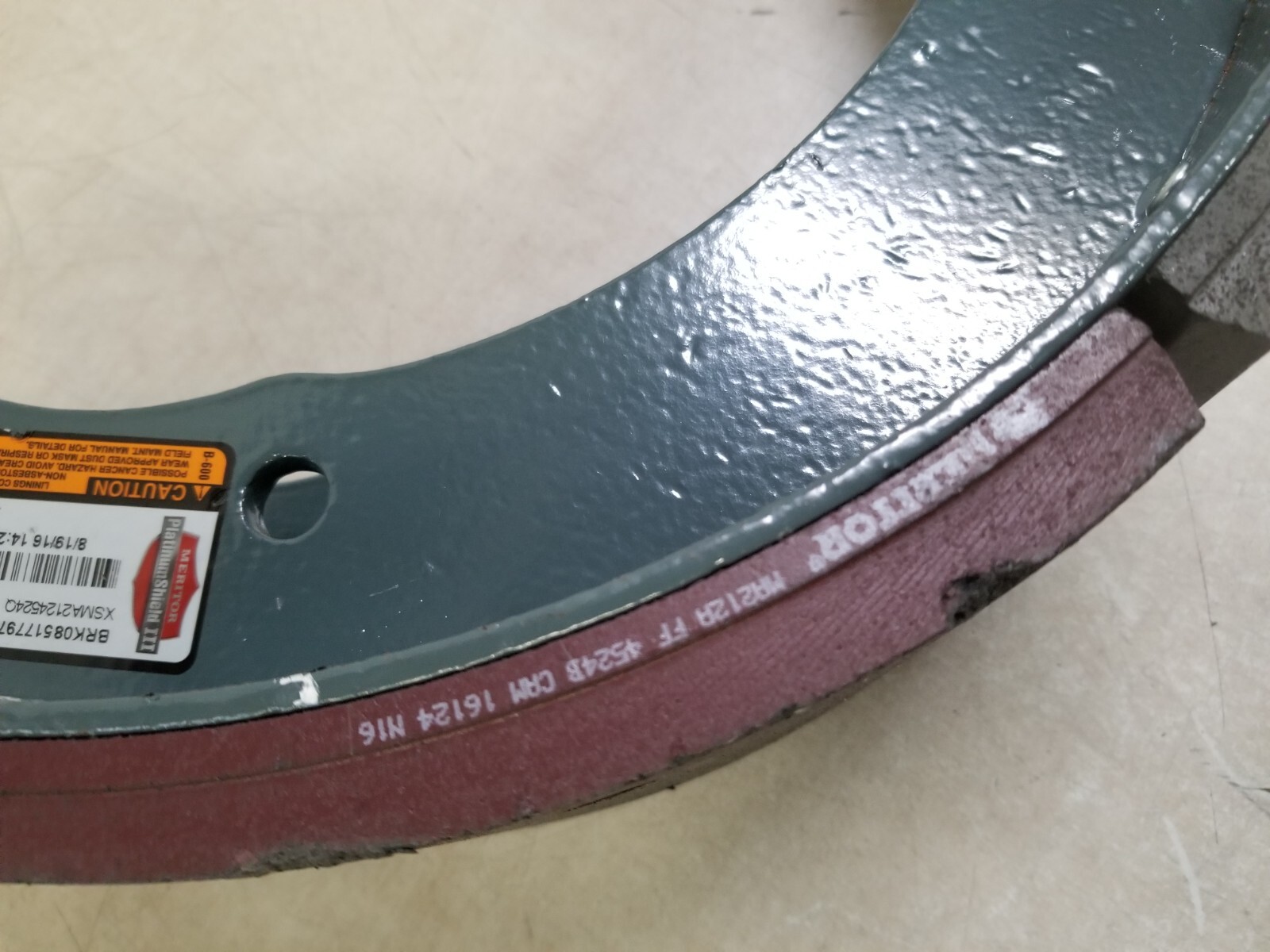 Rockwell Brake Shoe 3222-Q-1291 16.5" BRK08517797 | Brazil | 3222Q1291