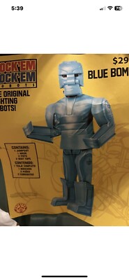 Halloween Costume Boys Rock’em Sock’em Blue Bomber Robots Large 10-12 ...