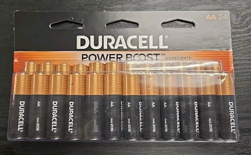 Duracell Coppertop AA Battery with POWER BOOST, 24 Pack Long-Lasting ...