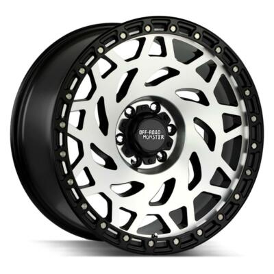 17 inch 17x9 Off Road Monster M50 Black Machined wheels rims 5x150 +0 ...