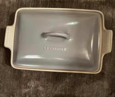 Le Creuset Heritage Stoneware Rectangular Covered Casserole Dish W/lid ...