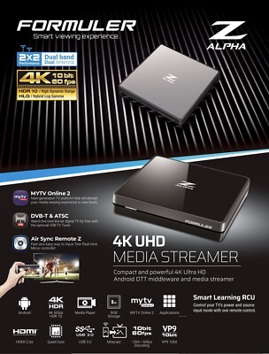FORMULER Z Alpha Dual Band 5G Gigabit LAN 1GB RAM 8GB ROM 4K ...