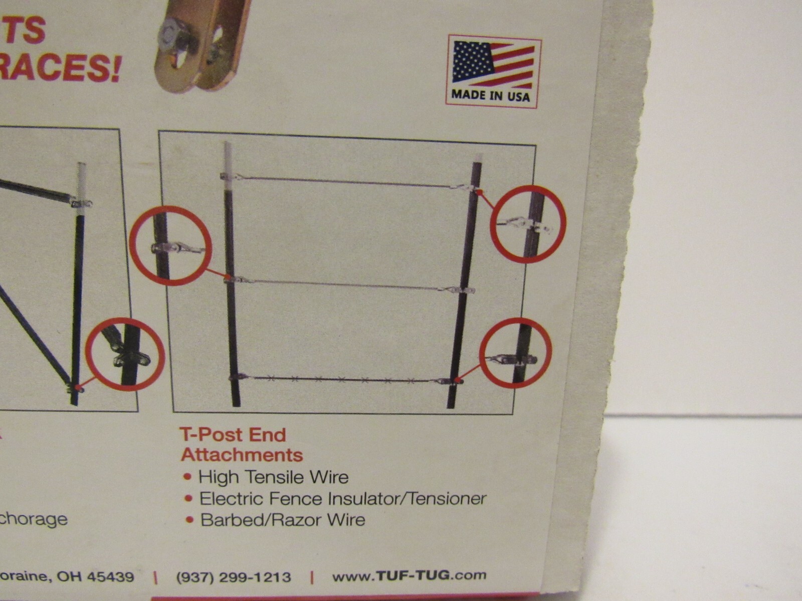 Tuf-Tug T-Post Adapter Bracket 4-Pack Connects Field Fence Braces | eBay