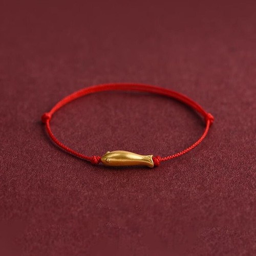 Red String Lucky Koi Fish Bracelet Fashion Simple Adjustable Amulet ...