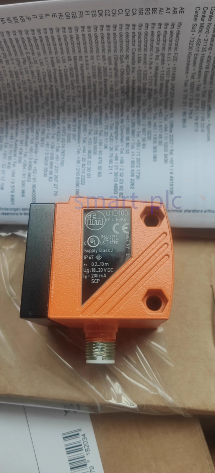 1PCS New & Genuine IFM O1D100 O1DLF3KG Photoelectric Distance Expedited ...