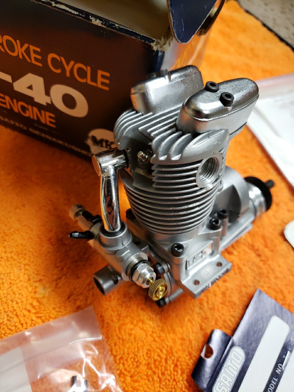 SAITO Engine - SAITO 40 Mk II - AAC W/free fuel Filter - 4C motor - New ...