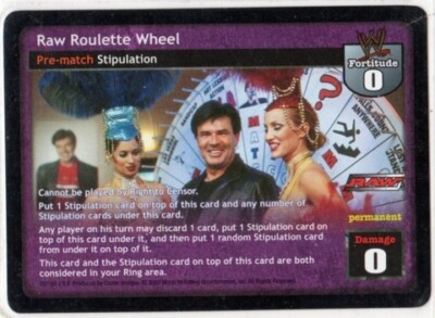 WWE: Raw Roulette Wheel [Played] card type Pre-Match Raw Deal Wrestling ...