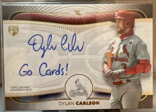 Dylan Carlson - 2021 Topps Definitive Autograph /50 Rookie Card #DCA ...
