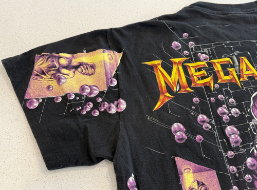Vintage 1991 Megadeth Vic Rattlehead T Shirt Metal Band Tee Rare ...