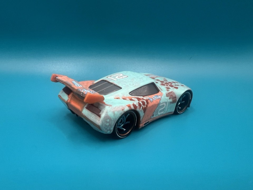 Disney Cars - CUSTOM RYAN “INSIDE” LANEY INVERTED ERROR MATTEL 1:55 ...