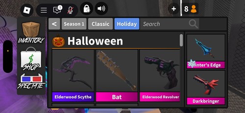 Stacked roblox account (Korblox, Golden age tanto knife, almost every ...