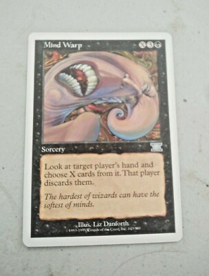 MTG Mind Warp Sixth Edition Regular Common Premium NOS See Description ...
