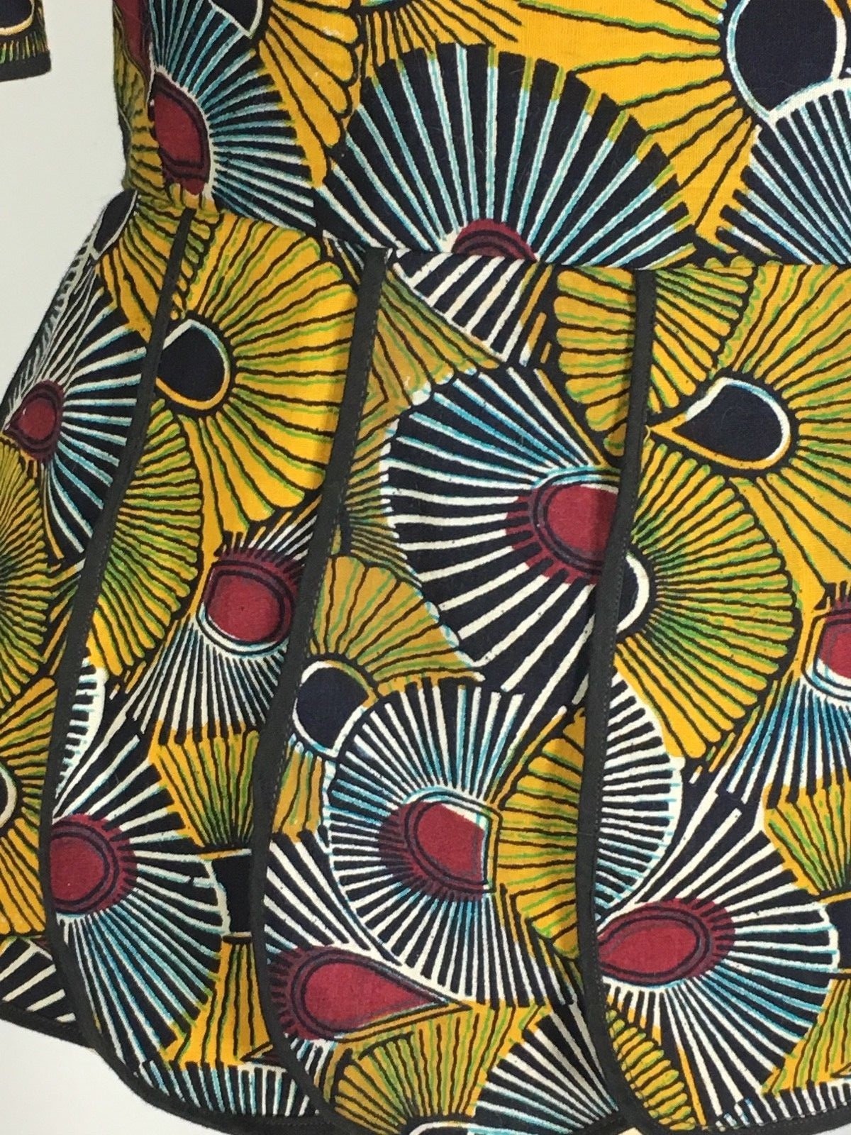Vintage ? Skilled seamstress-made AFRICAN KITENGE PRINT style top ...