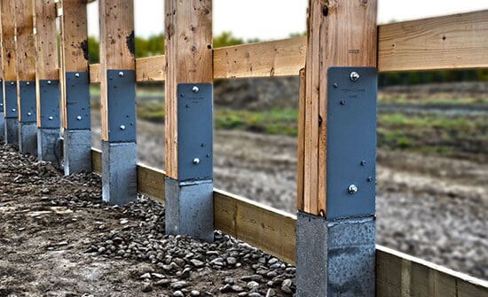 PC6300 Perma-Column for 3 ply 2x6 wood post includes hardware & uplift ...