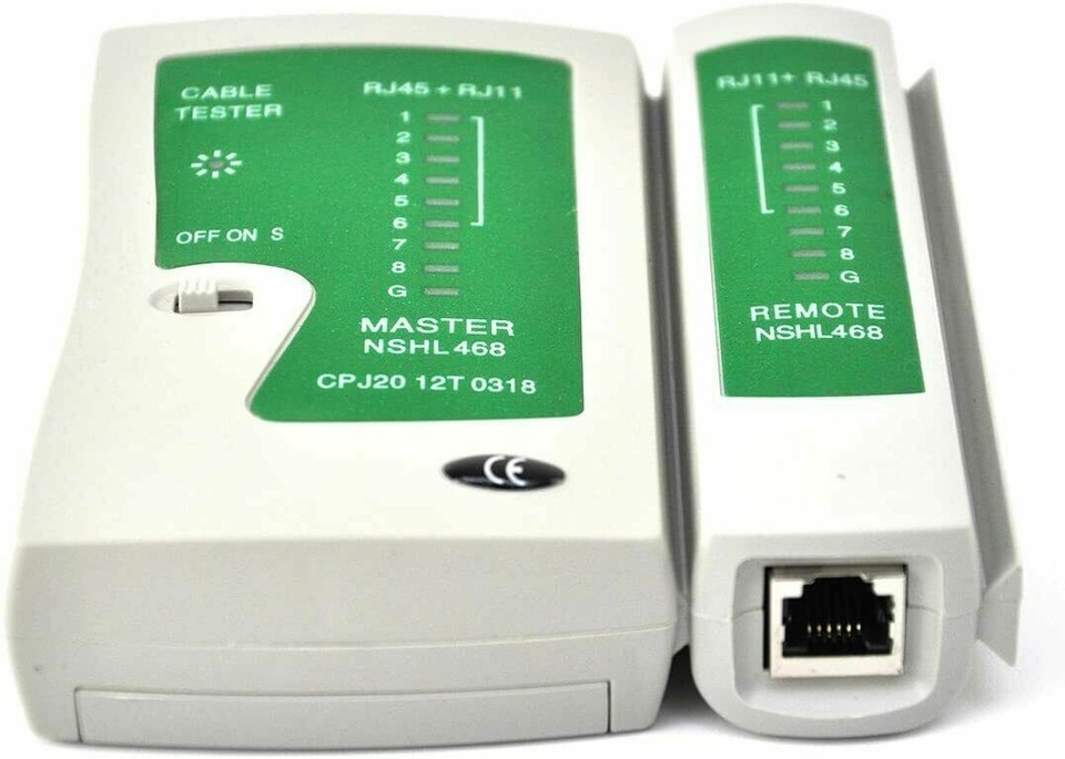 Network Cable Tester RJ45 CAT5e CAT6 RJ11 Ethernet LAN PC Wire Lead ...