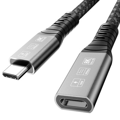 Thunderbolt 4 Extension Cable 100W Compatible with Thunderbolt 3/4 ...