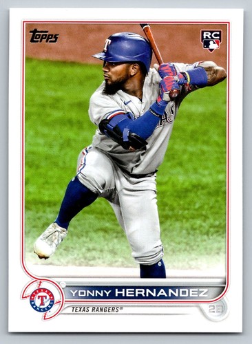 2022 Topps #363 Yonny Hernandez Texas Rangers ROOKIE | eBay