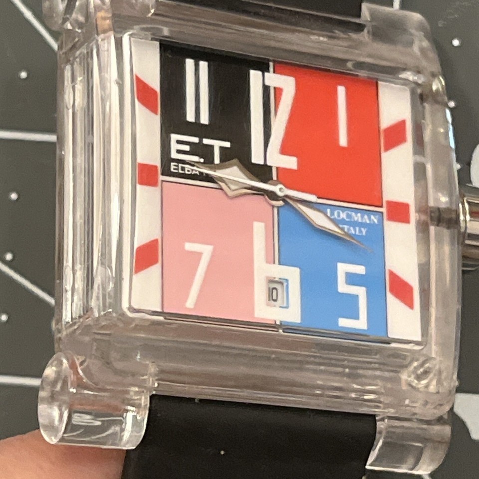 ELBA TEAM ET380 LOCMAN WATCH in Black/White/Red/Blue/Pink Black Band ...