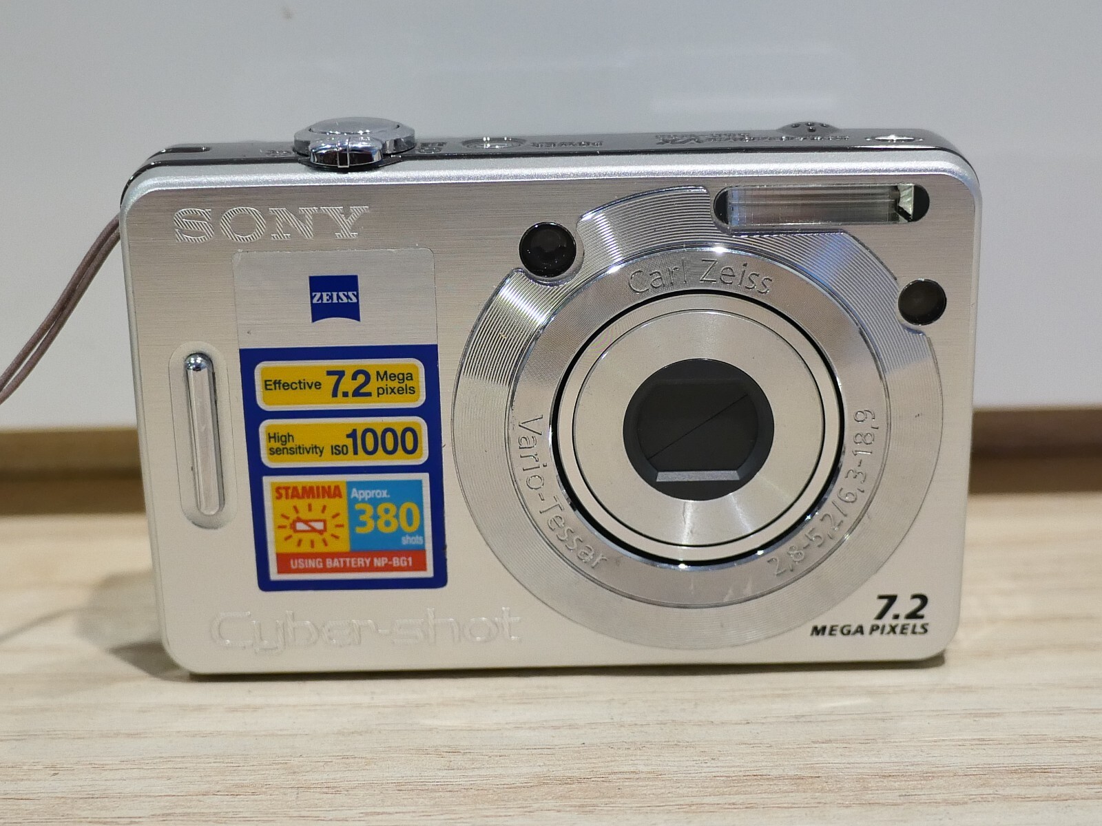Sony Cyber-Shot DSC-W55 7.2 MP Digital Camera - Silver For Parts Or ...