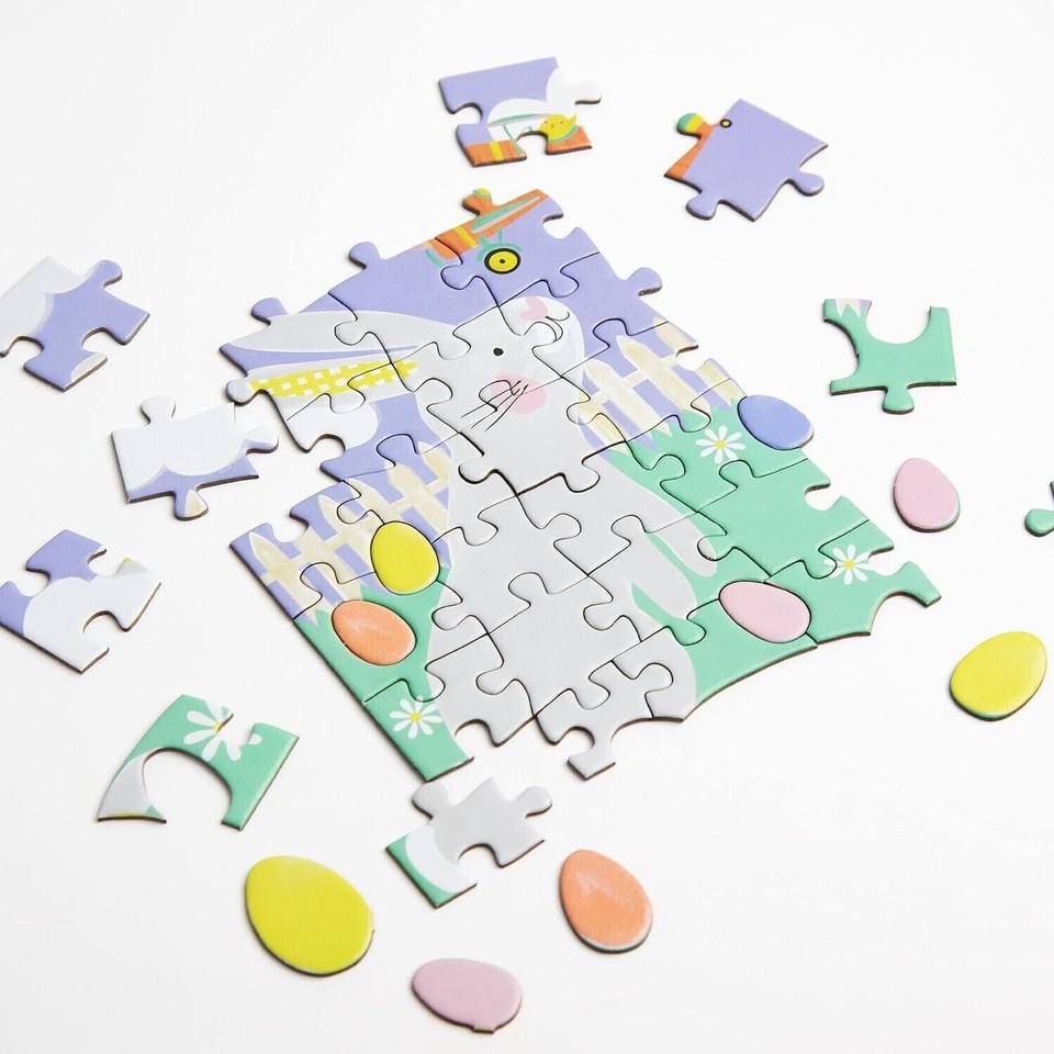 Easter Jigsaw Puzzle Bunny Small Kids Talking Tables 50pc Party Favor ...