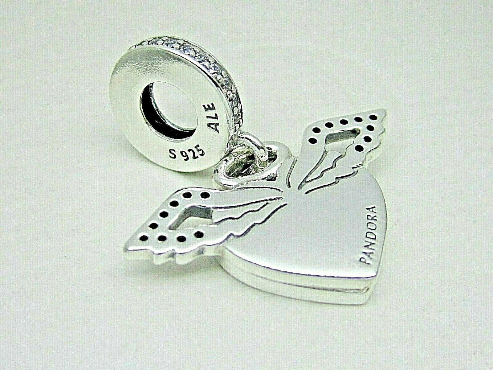PANDORA Heart and Angel Wings Dangle Charm - 798485C01 for sale online ...