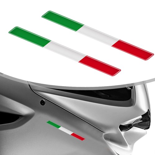 2x 3D Italy Italian Flag Sticker Motor Car Parts Emblem Badge Decals ...