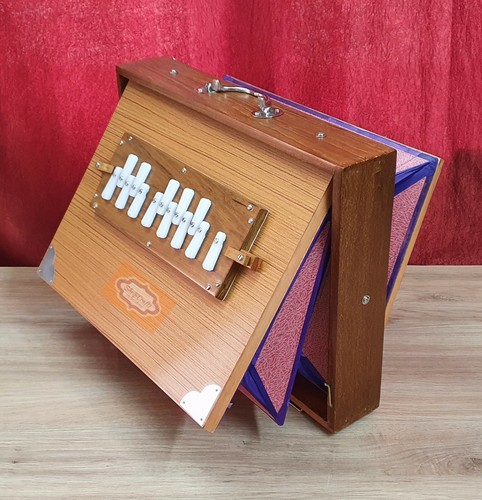 SHRUTI BOX SURPETI BIG FOOT PEDAL 440Hz / 440Hz 13 NOTES TEAK WOOD ...