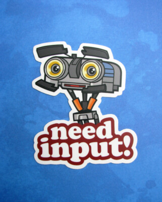 Johnny Five Need Input Sticker - Short Circuit Johnny 5 Movie Decal | eBay