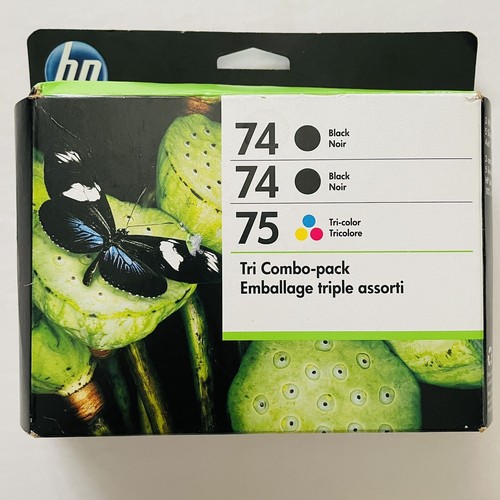 HP 74/75 Combo Pack Black Tri-color Ink Cartridges EXP 05/2013 Genuine ...